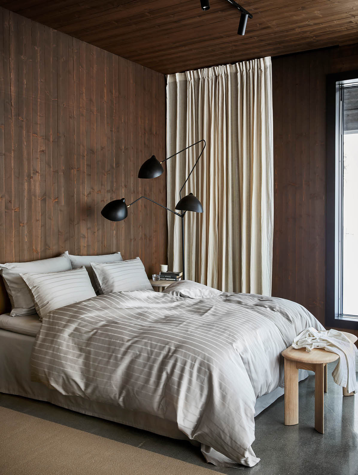 Milano satengsengesett dempet grå