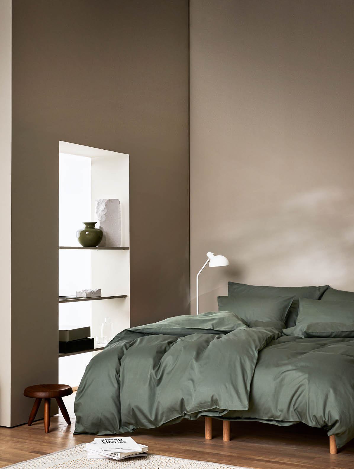 Harmoni satengsengesett dempet grønn