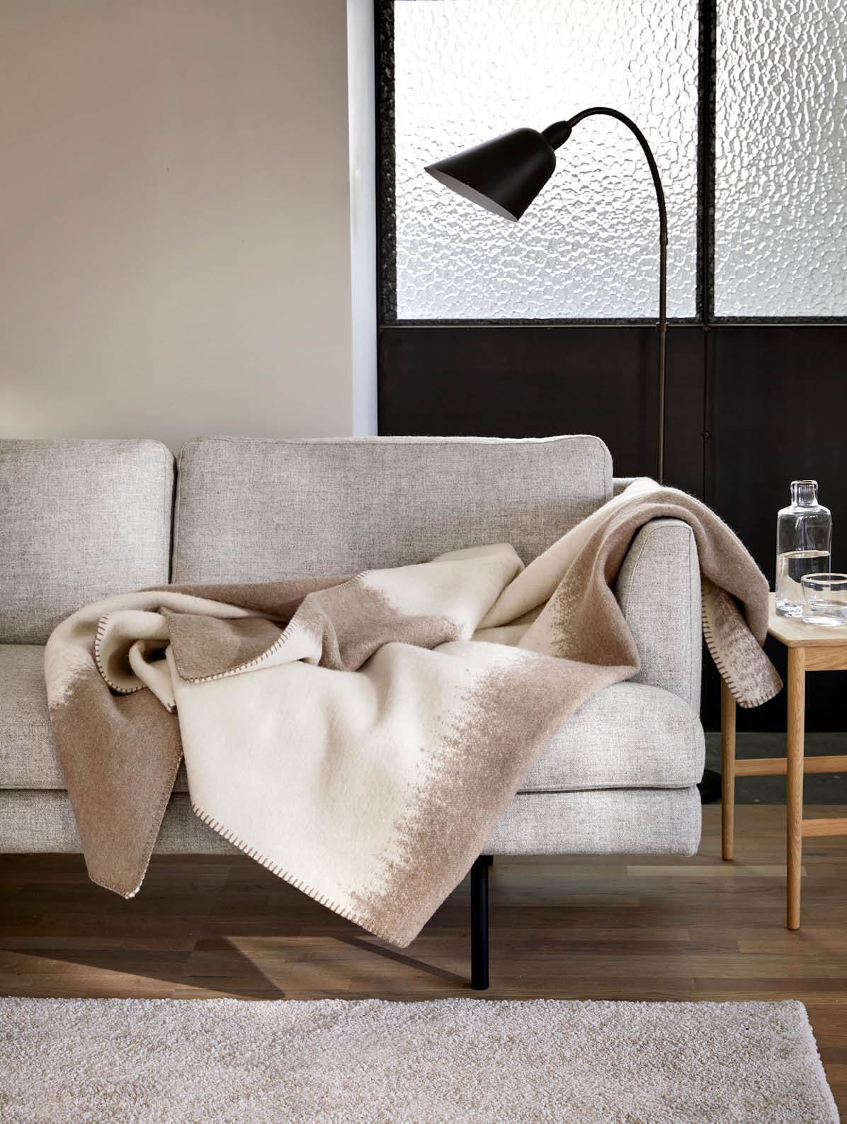 Matterhorn ullpledd beige