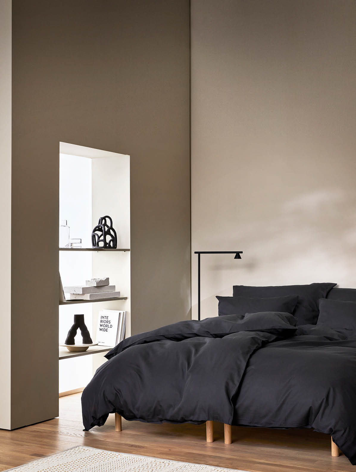 Harmoni satengsengesett dempet sort